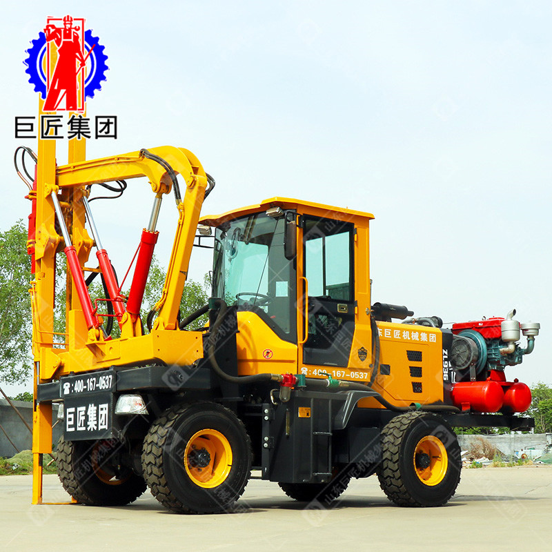 巨匠集团DZC型装载式护栏打拔钻一体机 公路护栏打桩机_装载式护栏打拔钻_山东巨匠机械集团有限公司