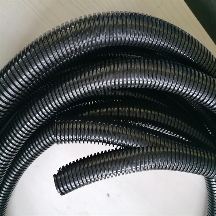 吴起县开口型双壁尼龙软管AD13.8双拼阻燃波纹管PA/PE/PP厂家_ 开口型双壁尼龙软管_宝鸡福莱通机械有限公司