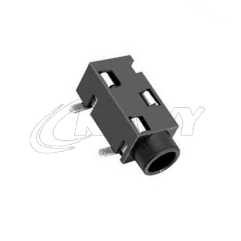 PJ-320B 插脚 3.5口径三脚直立插座 三脚插板耳机孔 耳机插座-搜了网