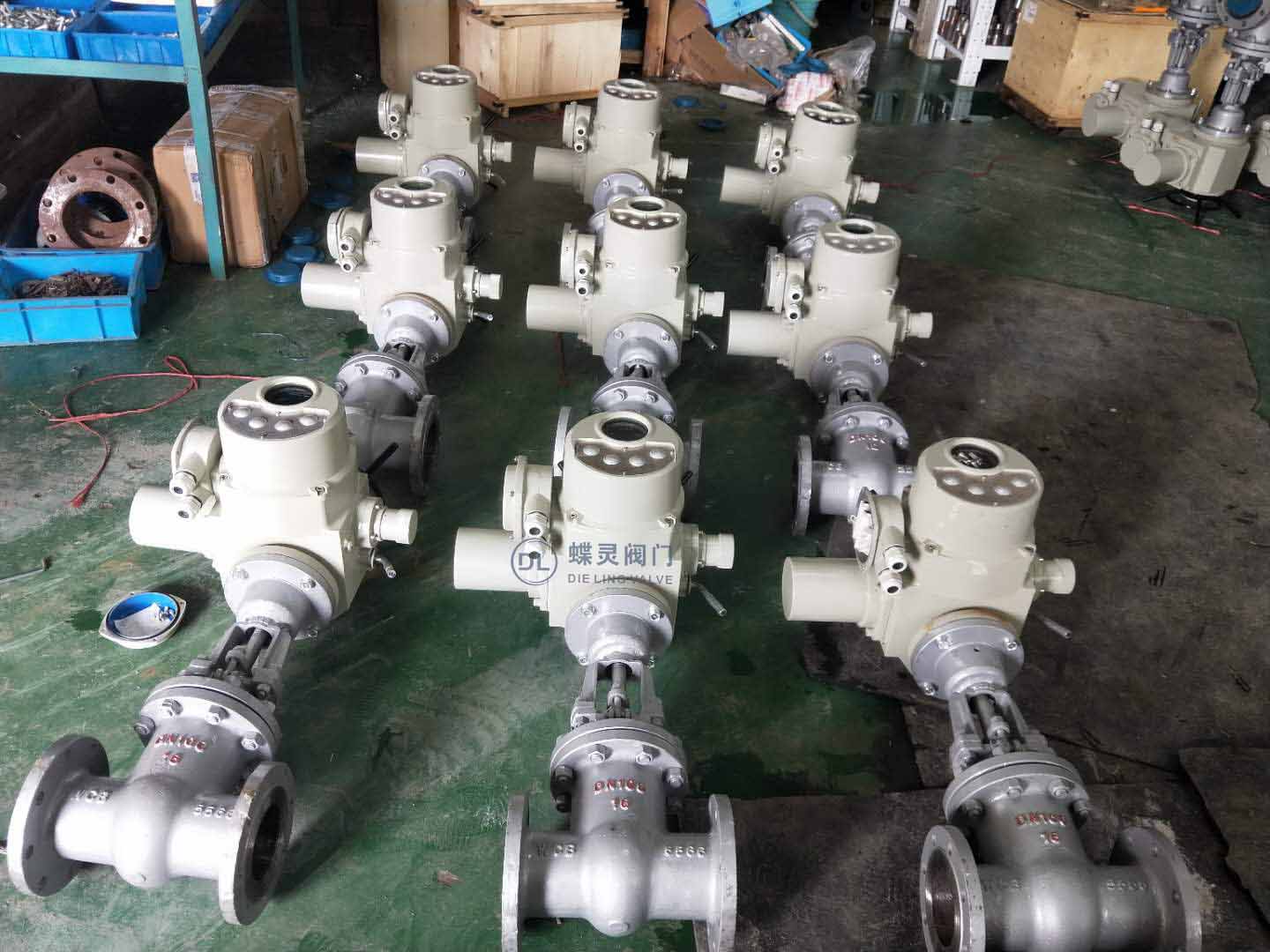 蝶灵碳钢材质硬密封电动闸阀 z941h-25c dn200智能调节型电动闸阀-搜了网