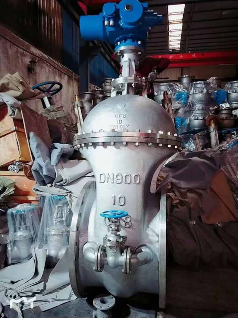 蝶灵PN2.5Mpa铸钢电动闸阀 Z941H-25C DN600电动调节闸阀 视频-搜了网