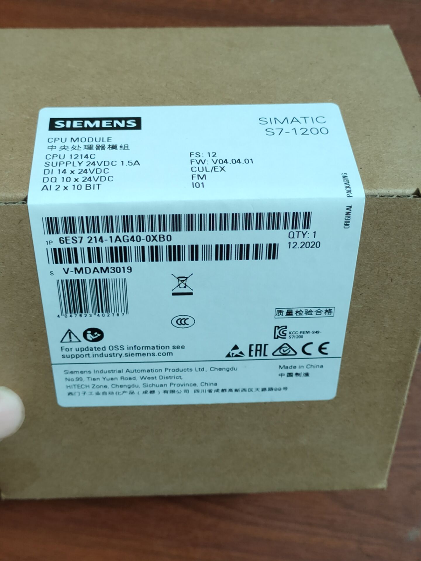 6ES7214-1AG40-0XB0_6ES7214-1AG40-0XB0_上海湘融自动化科技有限公司