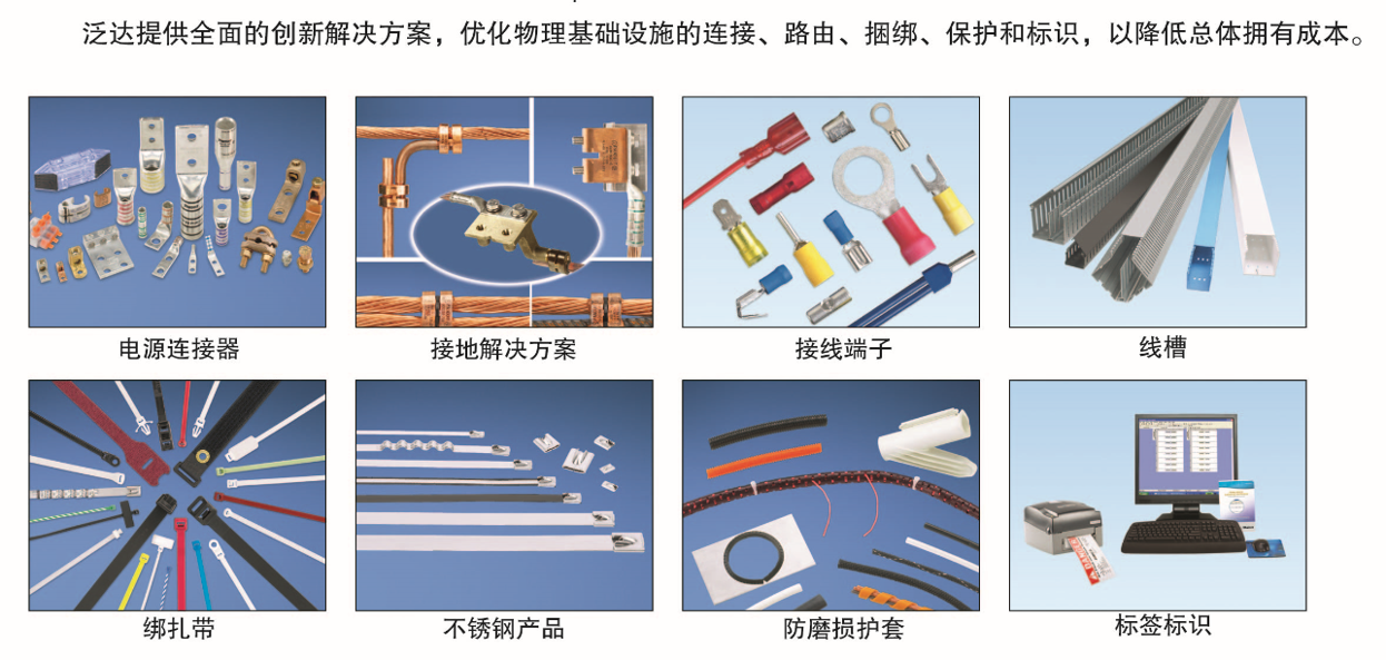 泛达连接器 LCAN250-38-X PANDUIT总代 铜鼻子 窄舌片 带观察孔 铜镀锡 电源连接器-搜了网