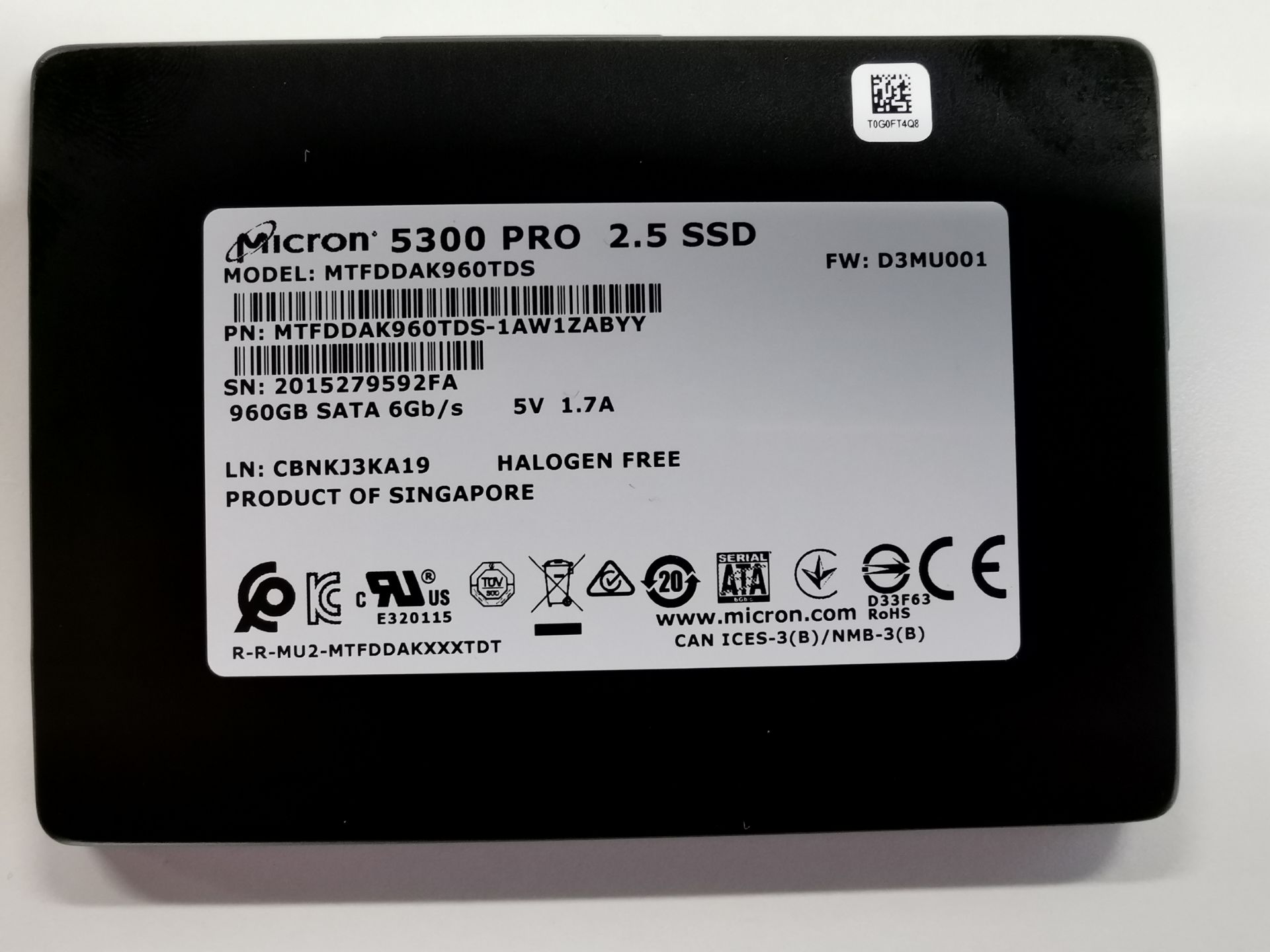 Micron 5300PRO 960GB SATA 6GB