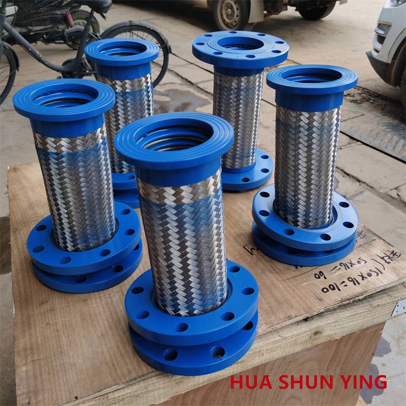 10k法兰金属软连接 JTW型不锈钢软管 金属编织软管长度5米-搜了网