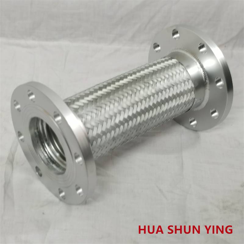 10k法兰金属软连接 JTW型不锈钢软管 金属编织软管长度5米-搜了网