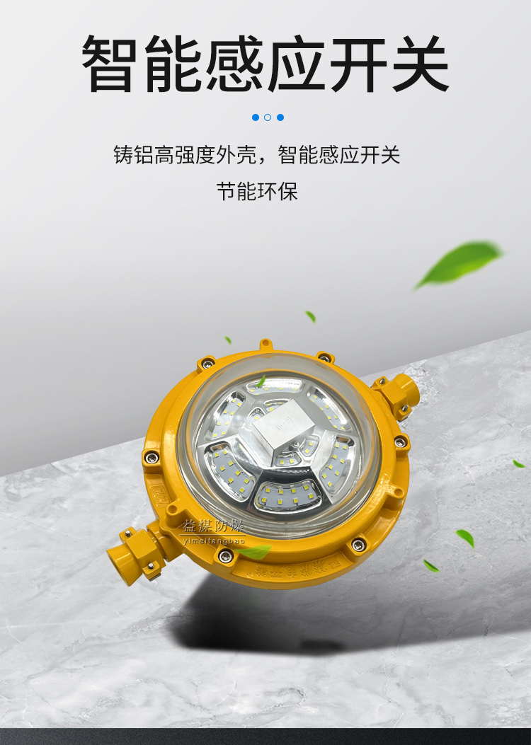 煤矿巷道用防爆智能感应灯 DGS40/127L(A)矿用LED感应灯_矿用LED感应灯_浙江益煤防爆电器有限公司