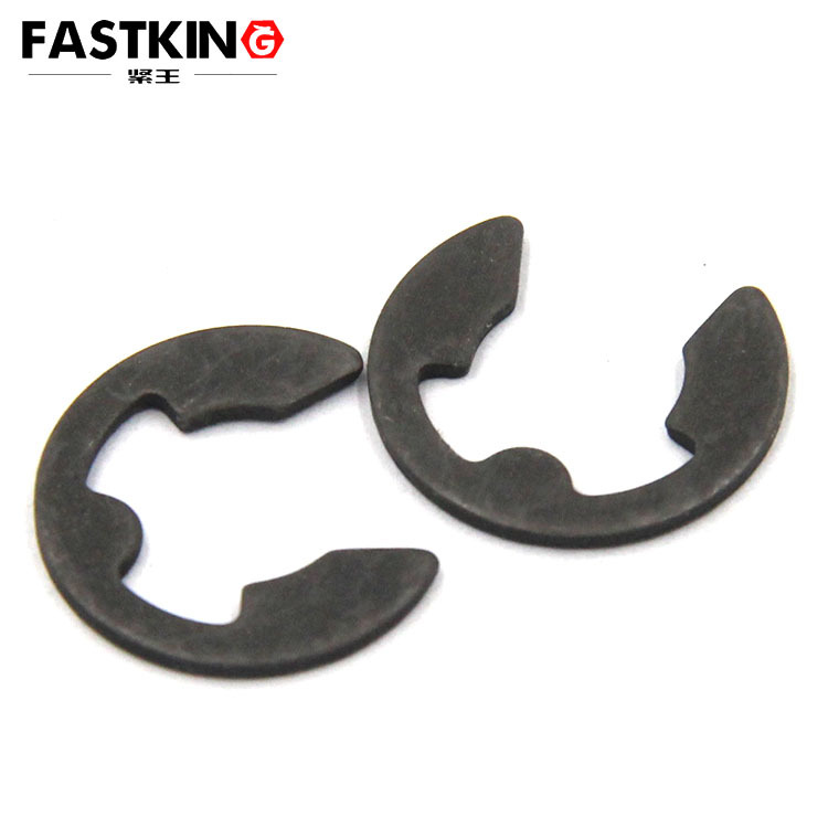 开口挡圈65Mn E型挡圈 轴用挡圈 卡簧挡圈发黑GB896 D1.2 -D15-搜了网