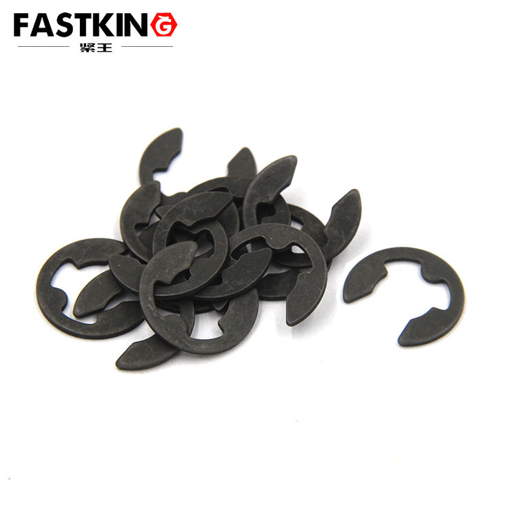 开口挡圈65Mn E型挡圈 轴用挡圈 卡簧挡圈发黑GB896 D1.2 -D15-搜了网