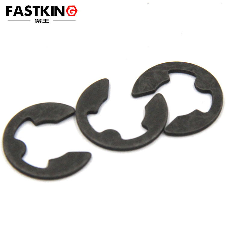 开口挡圈65Mn E型挡圈 轴用挡圈 卡簧挡圈发黑GB896 D1.2 -D15-搜了网