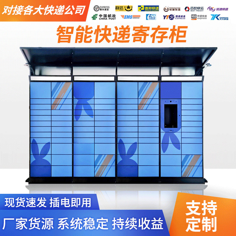 上海车站行李寄存柜 超市存包柜寄存柜 微信联网储物柜共享智能柜 视频-搜了网