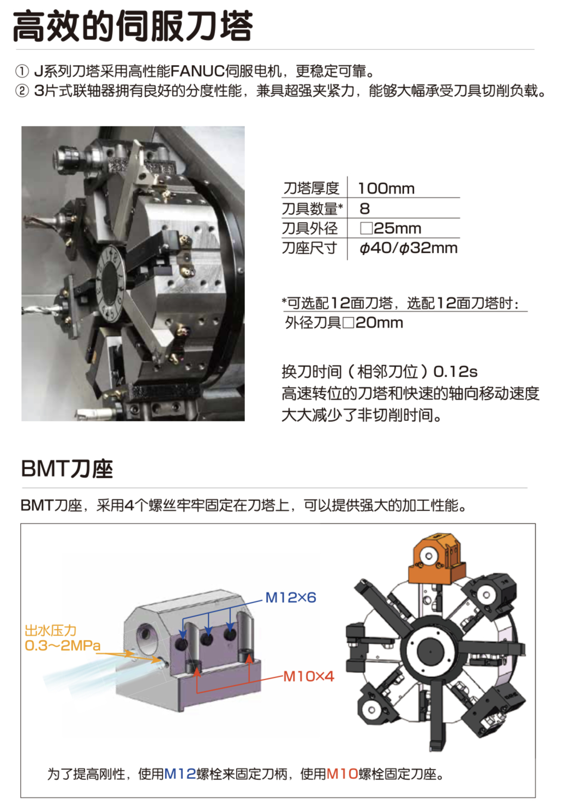TSUGAMI/日本津上M06J-II/M08J-II刀塔车床