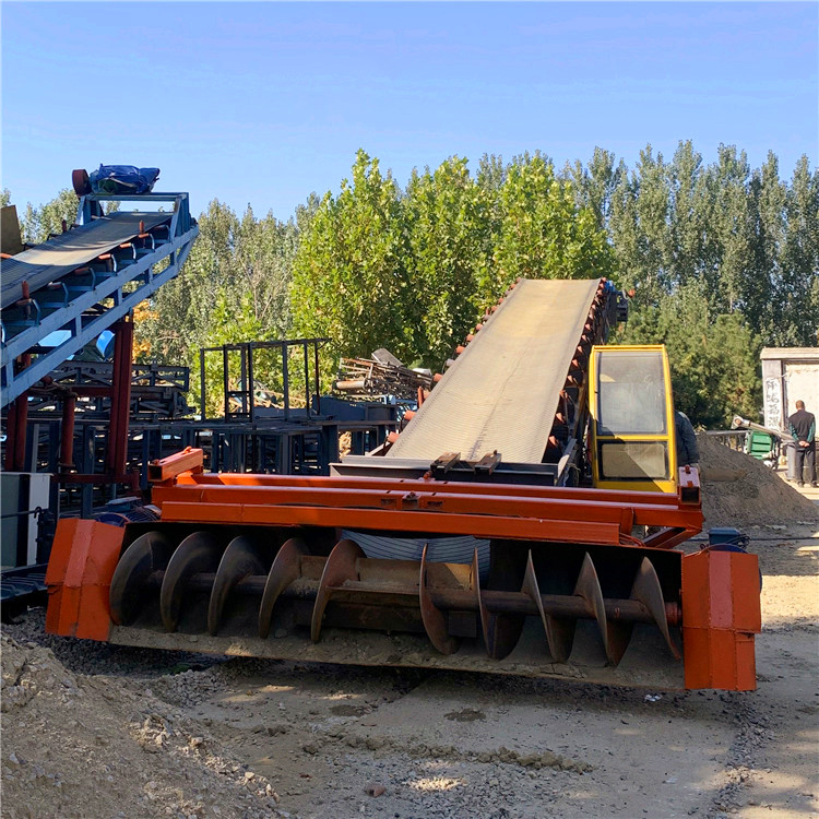 沙土扒料机 取料装车机 履带式扒渣输送机LJKL-搜了网