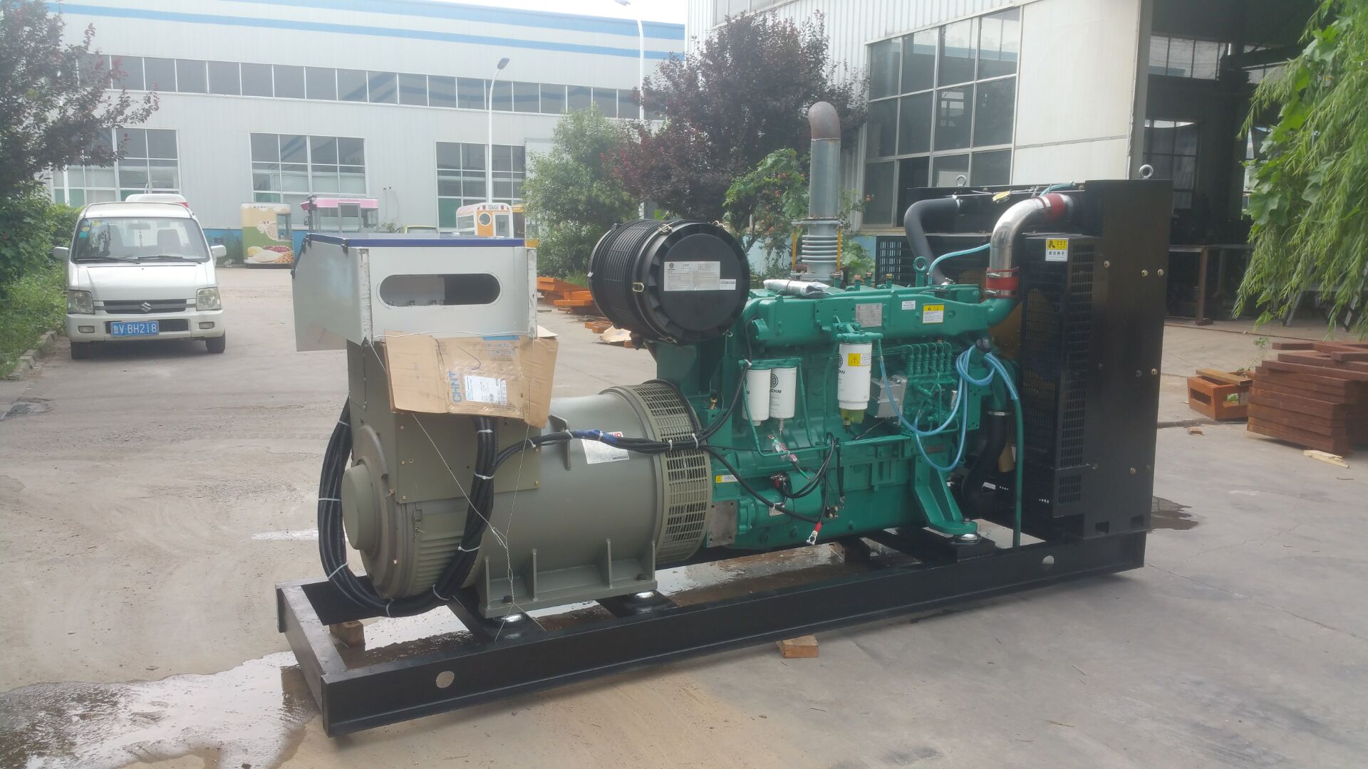 潍柴300KW千瓦柴油发电机组养殖工业消防常备用380V伏三相有刷无刷价格、电话、图片