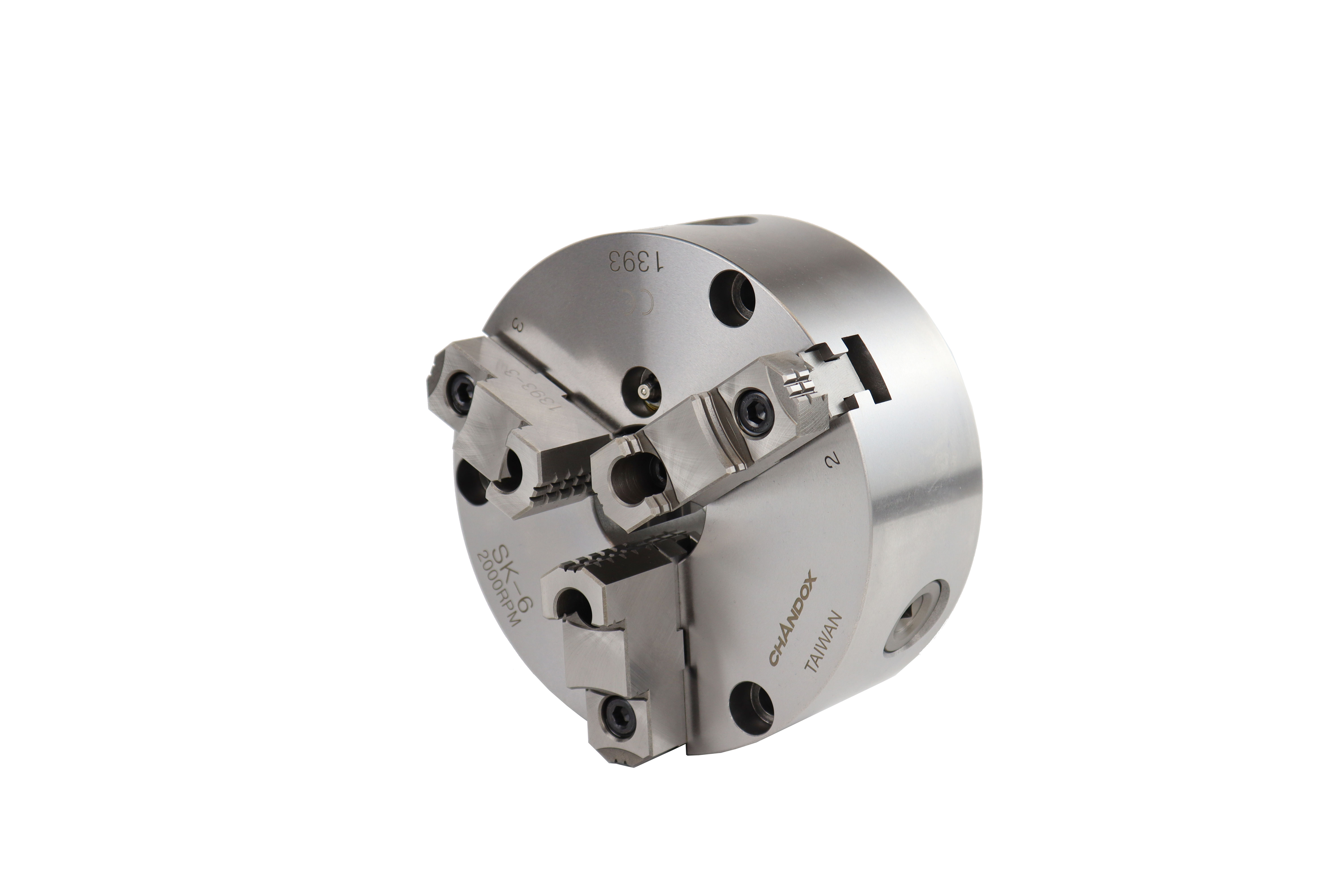 SK6卡盘新款台湾千岛SK-6F三爪手动卡盘配170四轴转台用