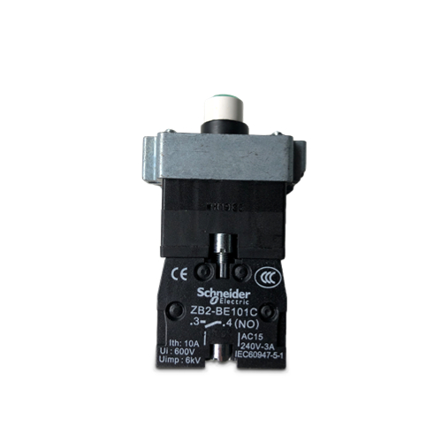 施耐德 带灯按钮基座 绿色 直径22 含LED灯 1NO-搜了网