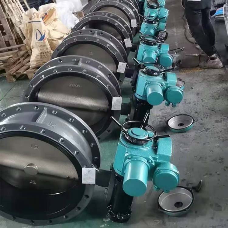 气动耐腐蚀法兰蝶阀D641X J-10 16Q不锈钢碳钢法兰蝶阀 气动衬橡胶软密封法兰蝶阀-搜了网