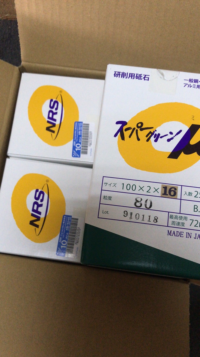 日本NRS砂轮片打磨片SGS 100*2*16 80#绿色价格、电话、图片