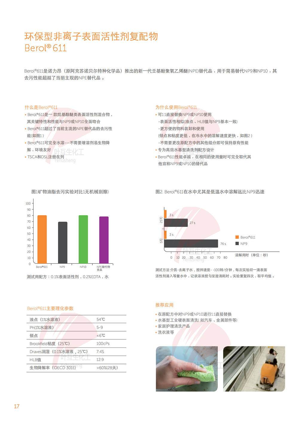 阿克苏611 Berol 611 诺力昂611乳化剂 环保型非离子表面活性剂复配-搜了网