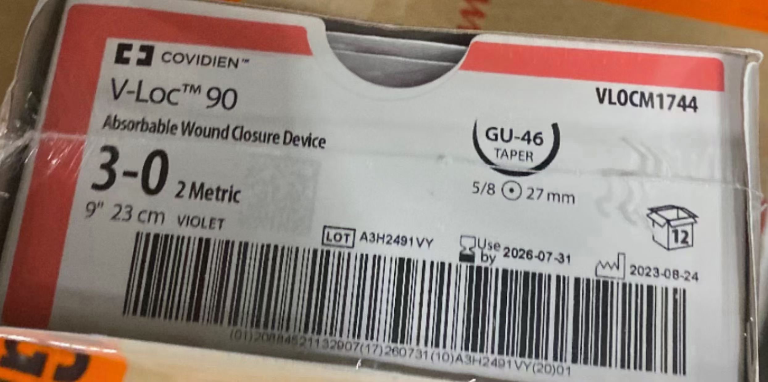 柯惠可吸收伤口缝合线VLOCM1744-搜了网